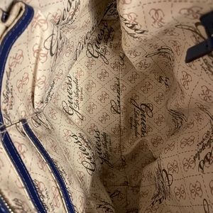 Guess | Bags | Guess Purple Leather Tote Bag | Poshmark